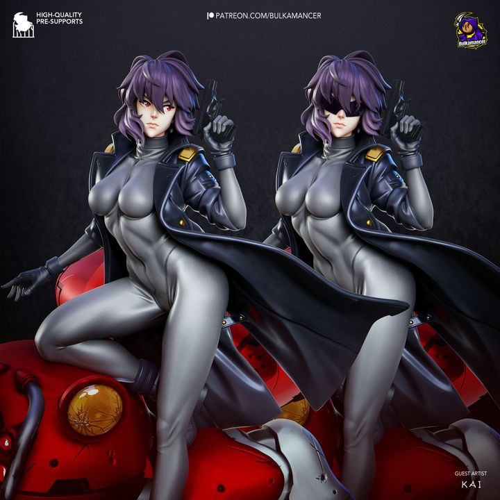 3D Printable Cyber Ghost | 206mm by Bulkamancer Sculpts